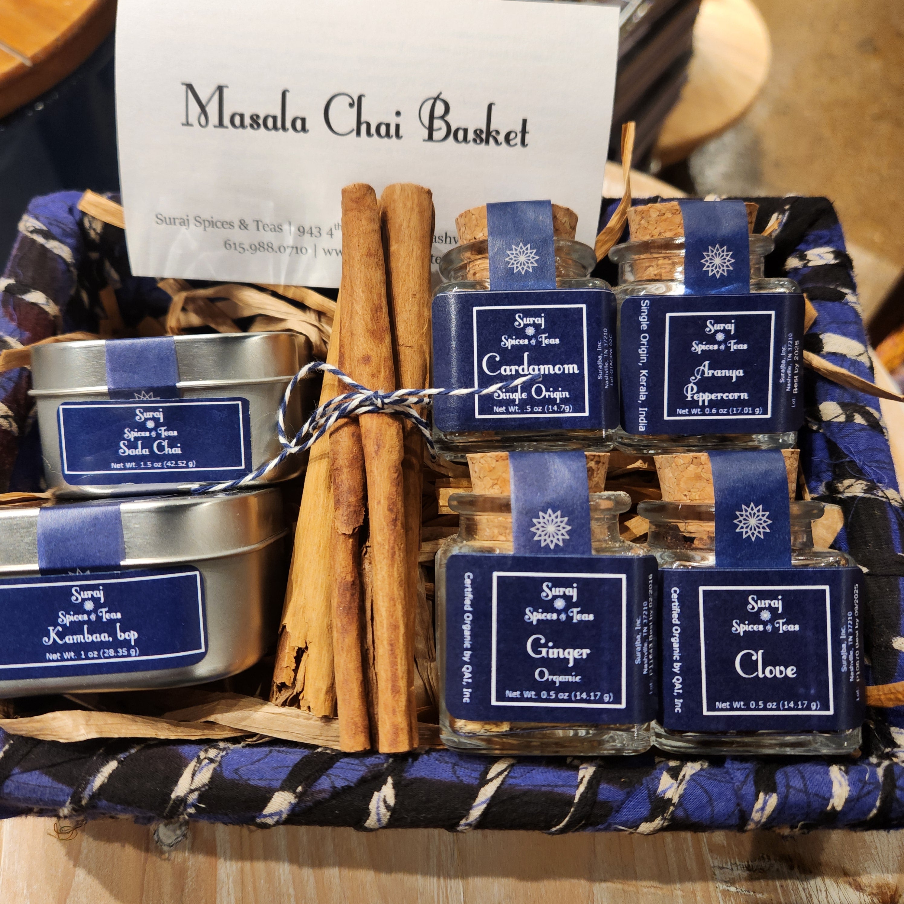 Masala Chai Gift Basket – Suraj Spices & Teas