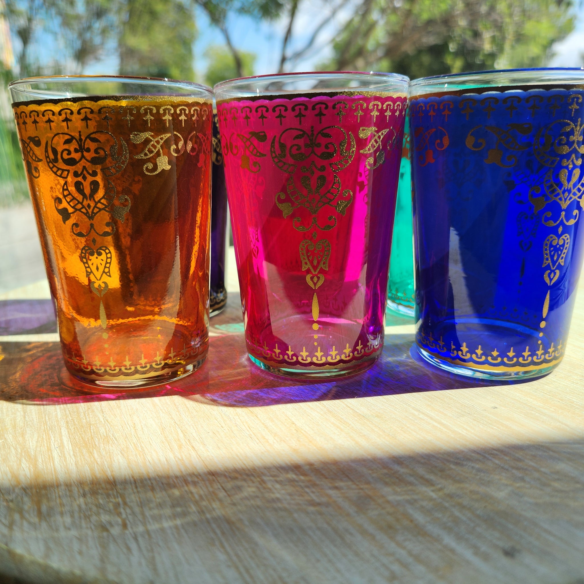 Morjana Morrocan Glass, Set of 6 – Suraj Spices & Teas