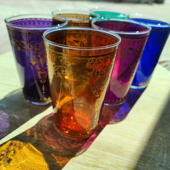 Morjana Morrocan Glass, Set of 6 – Suraj Spices & Teas