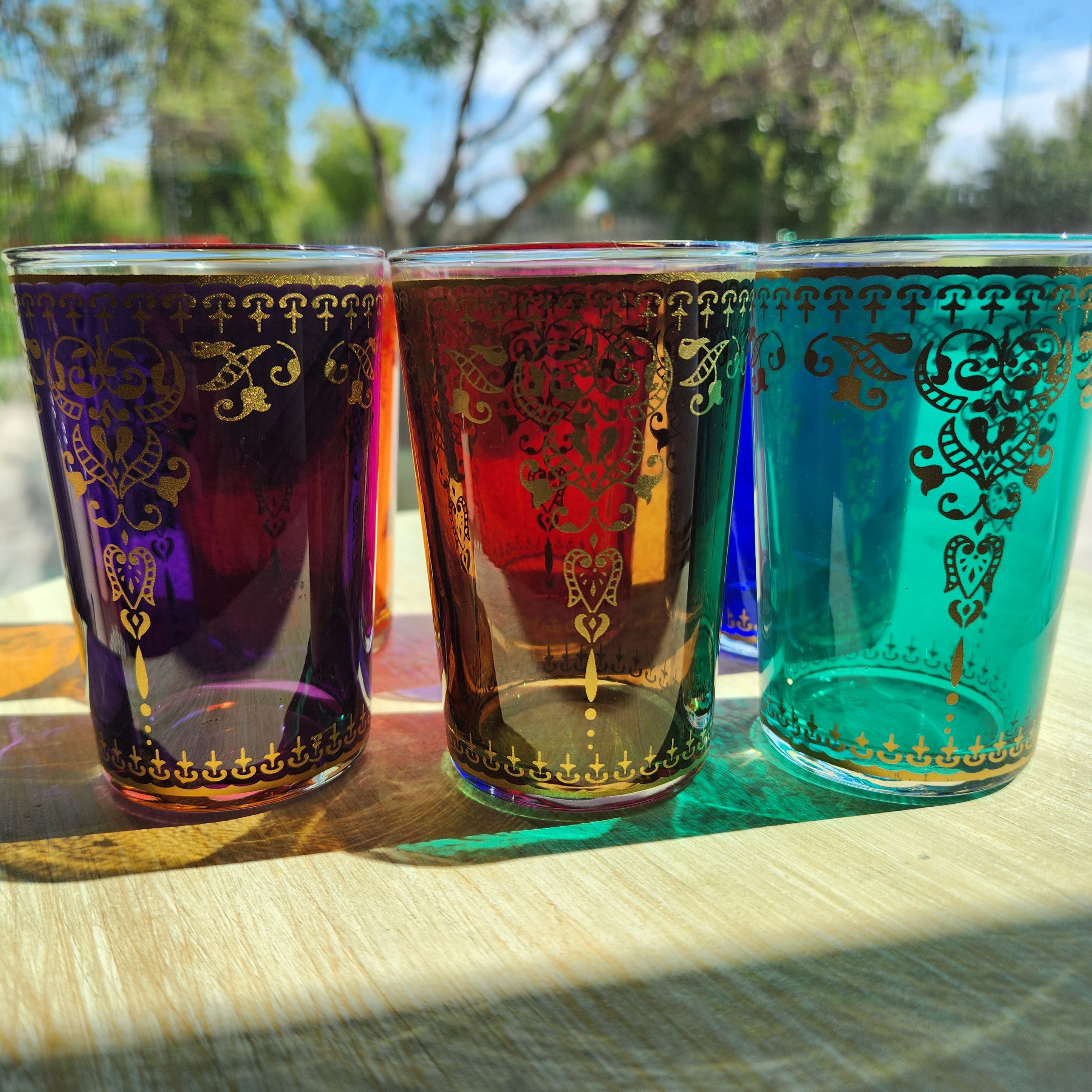 Morjana Morrocan Glass, Set of 6 – Suraj Spices & Teas