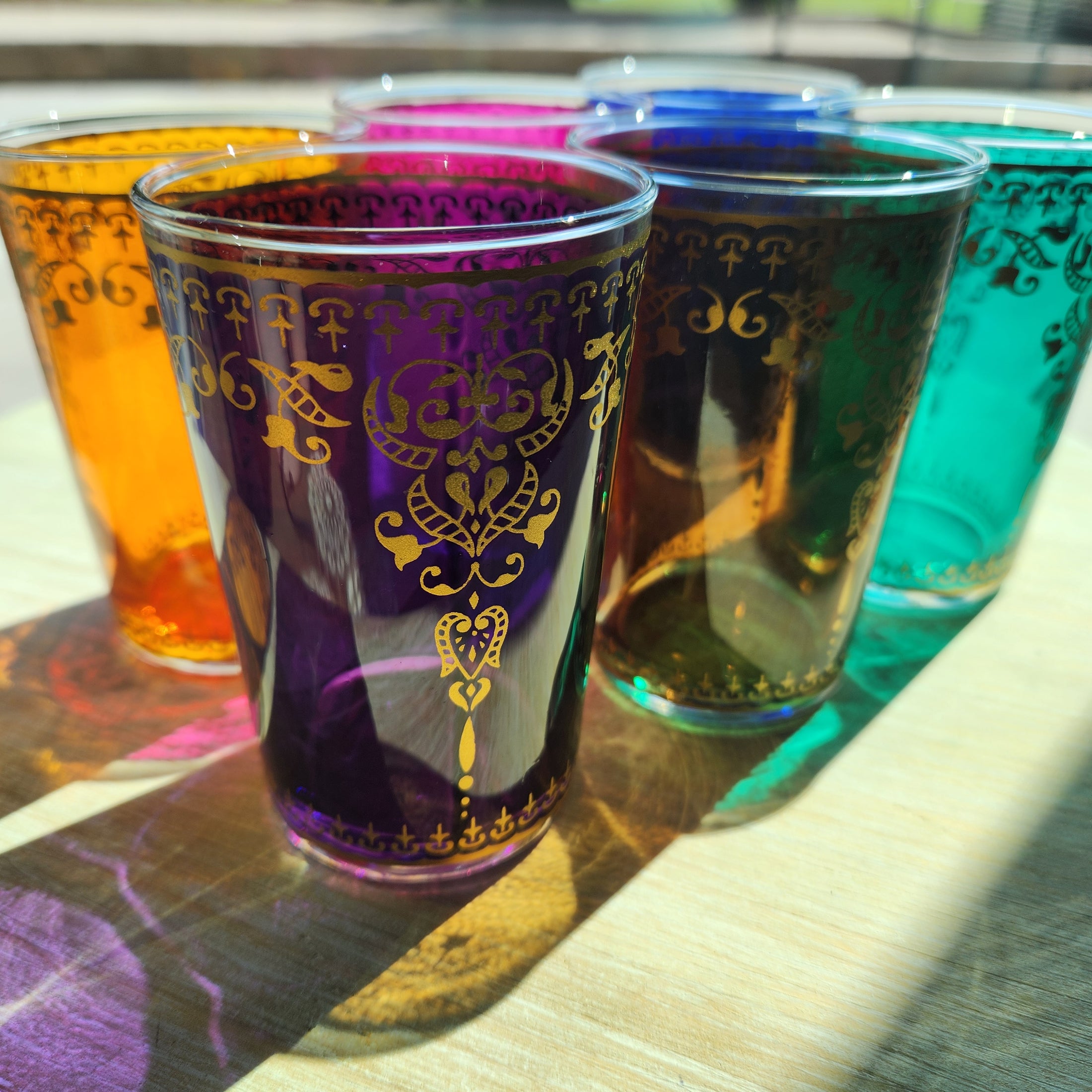 Morjana Morrocan Glass, Set of 6 – Suraj Spices & Teas